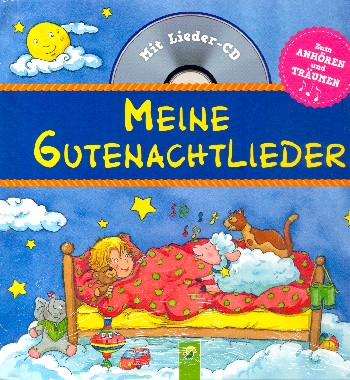 Meine Gutenachtlieder (+CD) Liederbuch Noten/Texte/Akkorde - Schwager ...