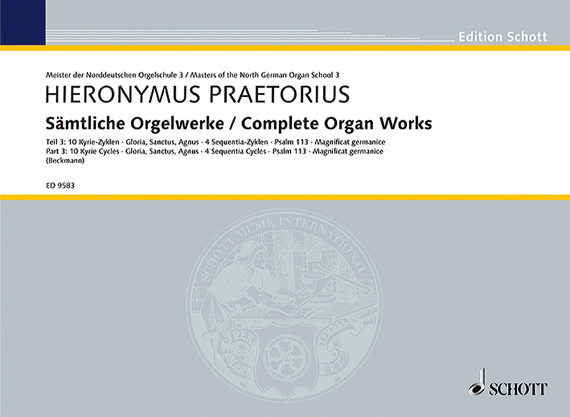 Praetorius, Hieronymus : Sämtliche Orgelwerke 3 für Orgel - bei ...