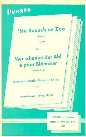 Mer schenke d'r Ahl e paar Blömcher von Hans R. Knipp - Gerig ...