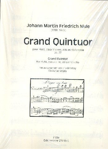 Grand Quintuor op.27 für Flöte, 2 Violinen, Viola und Violoncello ...