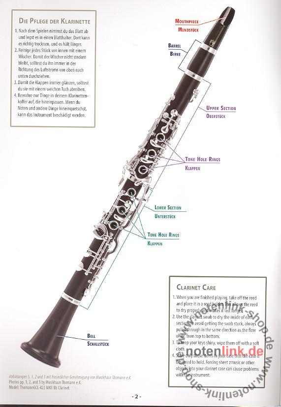 Grifftabelle Klarinette Oehler-System - Alfred Music Publishing GmbH ...