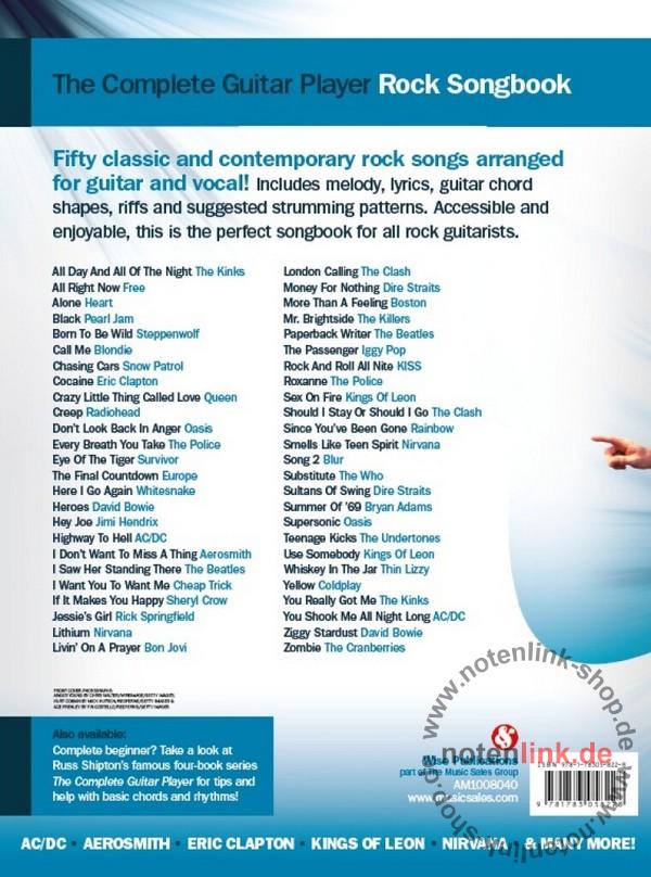 The complete Guitar Player - Rock Songbook songbook melody line/lyrics ...