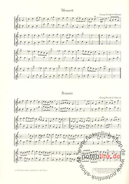 Alte Musizierstücke für Sopran- und Alt-Blockflöte, Spielpartitur ...