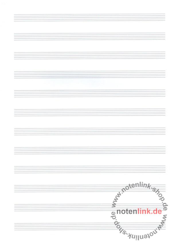 Notenblock Din A4 hoch 12 Systeme 100 Blatt doppelseitig - Hug ...