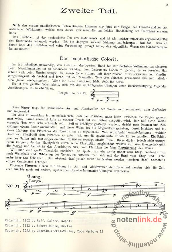 Calace, Raffaele : Berühmte Schule für Mandoline Band 2 - Joachim ...