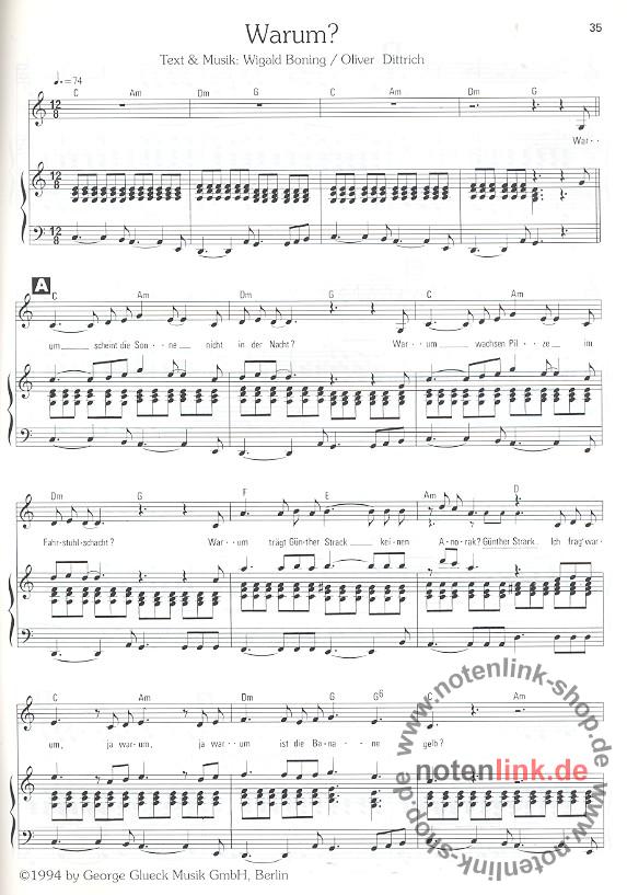 Die Doofen: Songbook für Gesang und Klavier - G. Glueck Musikverlag ...