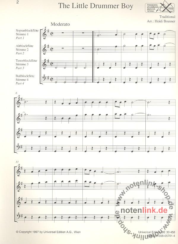 The little Drummer Boy - Universal Edition AG | Musikforum Demond