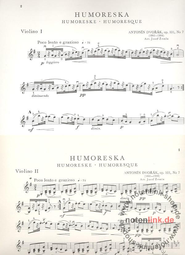 Humoreske op.101,7 von Antonin Leopold Dvorak - Bärenreiter Verlag ...