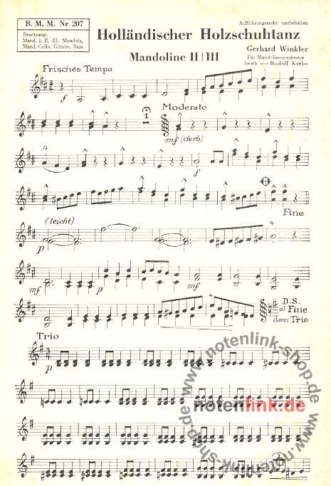 Holländischer Holzschuhtanz von Gerhard Winkler - Richard Birnbach KG ...